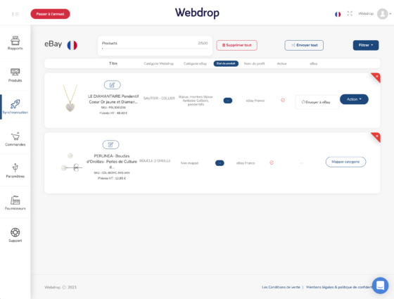Vendez sur votre boutique eBay Dropshipping avec Webdrop
